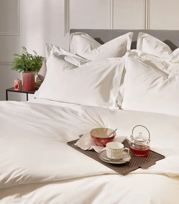 Harrods Cadogan King Flat Sheet - White