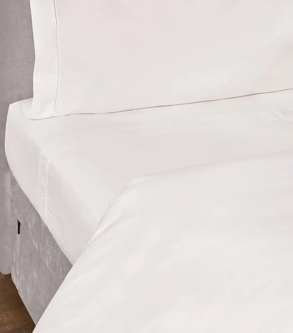 Harrods Cadogan King Flat Sheet - White