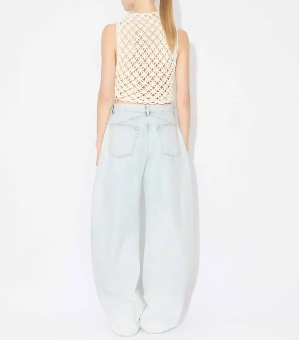 Alaïa Round Wide-leg Jeans