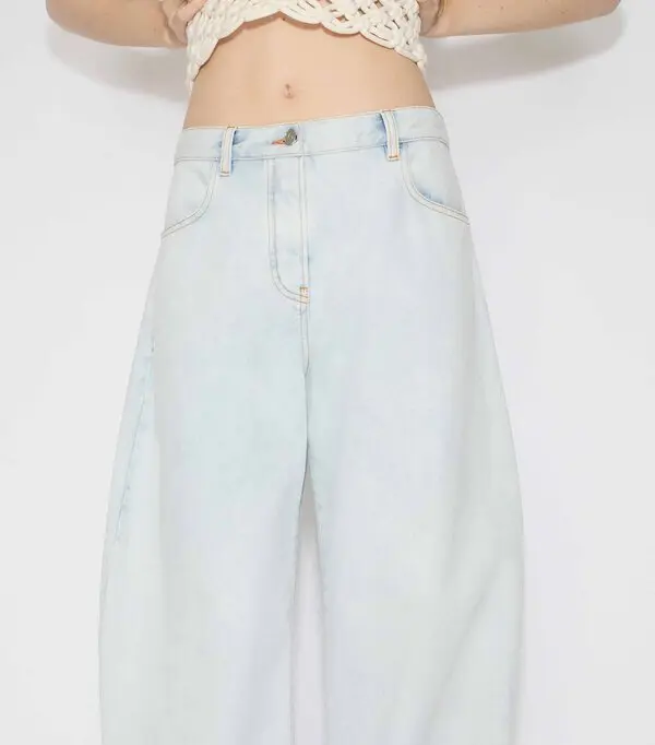 Alaïa Round Wide-leg Jeans