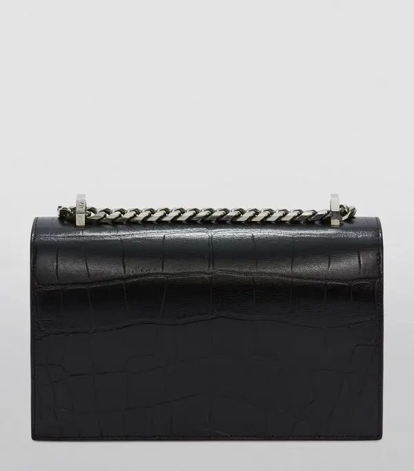 Alexander McQueen Leather Jewelled Satchel - Black
