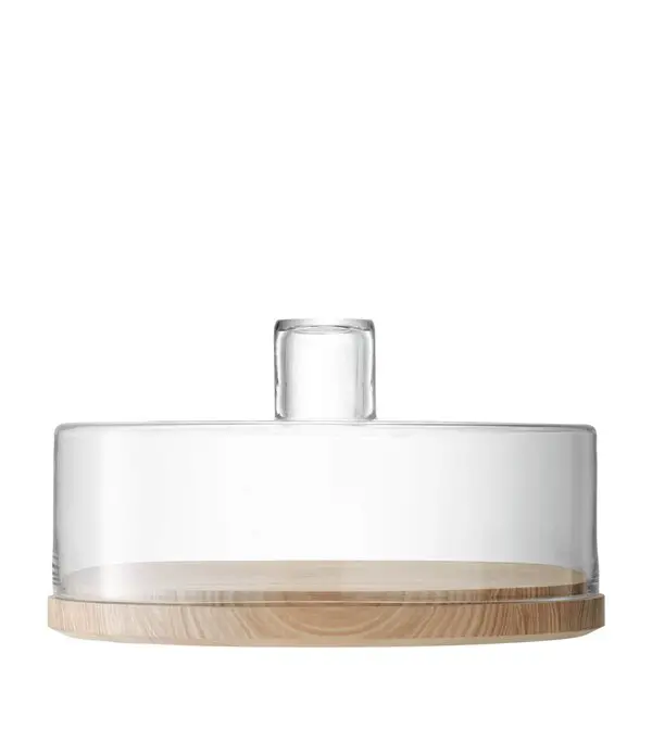 LSA INTERNATIONAL Lotta Cheese Dome With Base - Clear