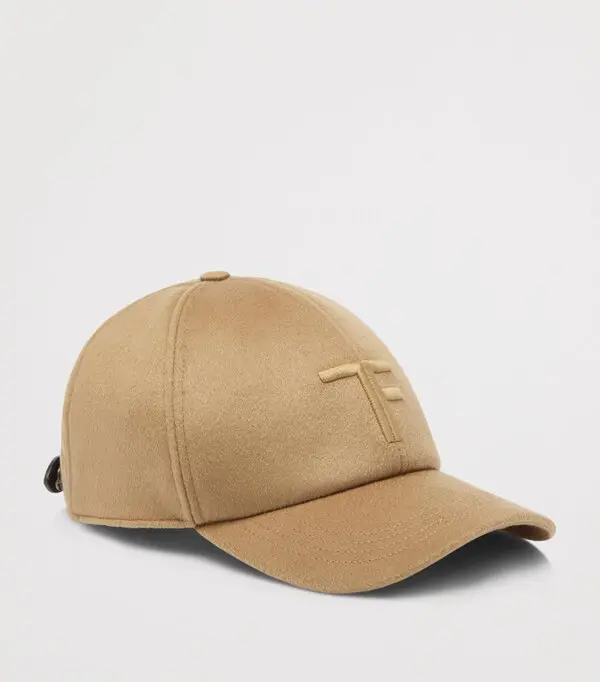 TOM FORD Suede Baseball Cap With Logo