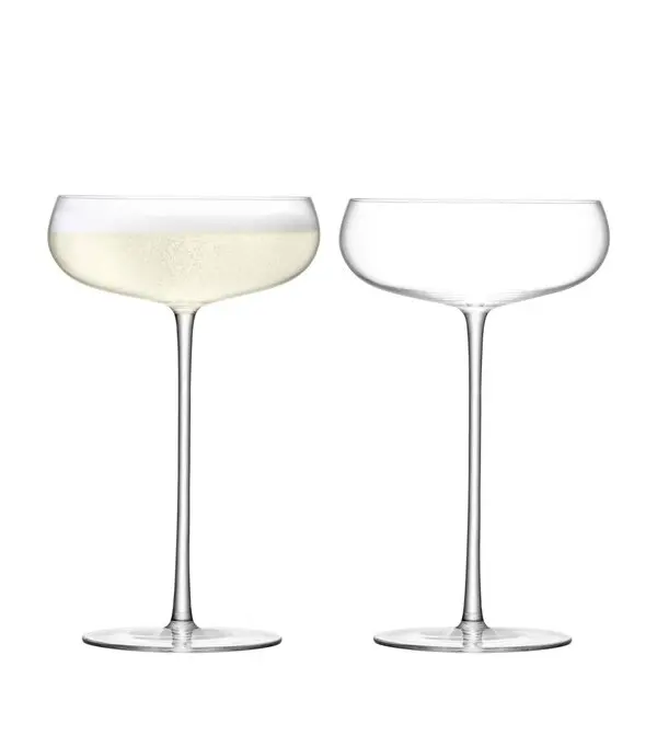 LSA INTERNATIONAL Wine Culture Champagne Saucers - Clear