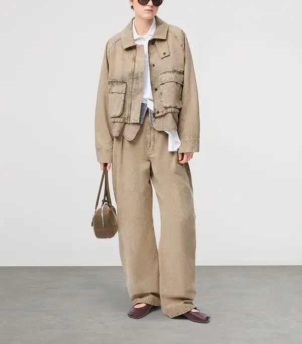 Loewe Distressed Denim Jacket