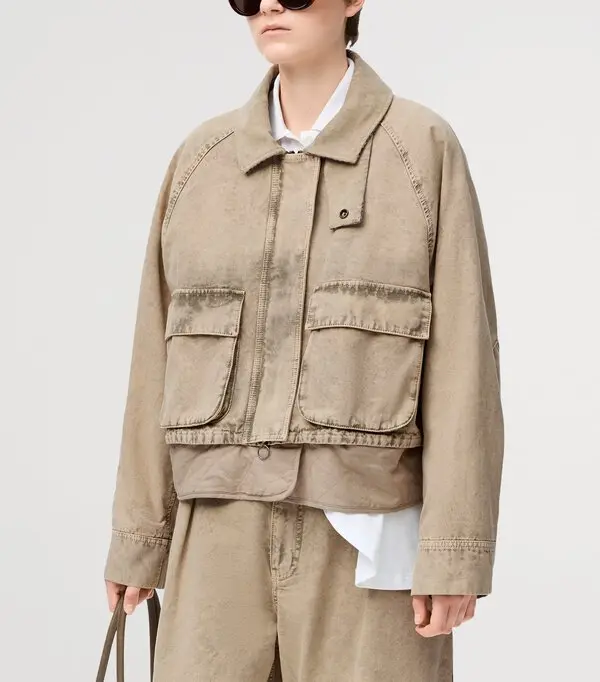 Loewe Distressed Denim Jacket