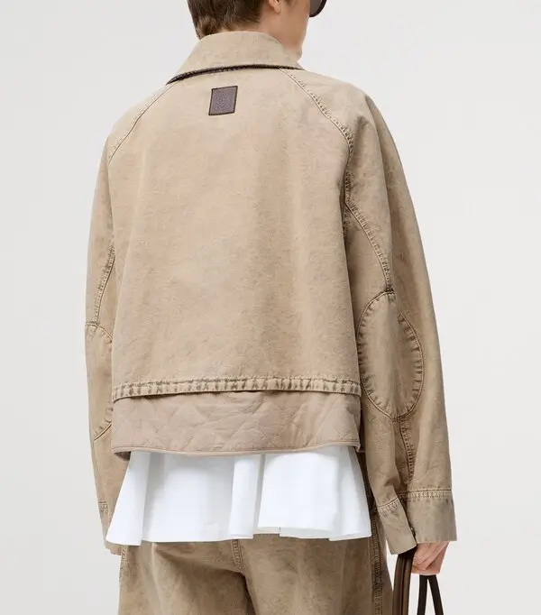 Loewe Distressed Denim Jacket