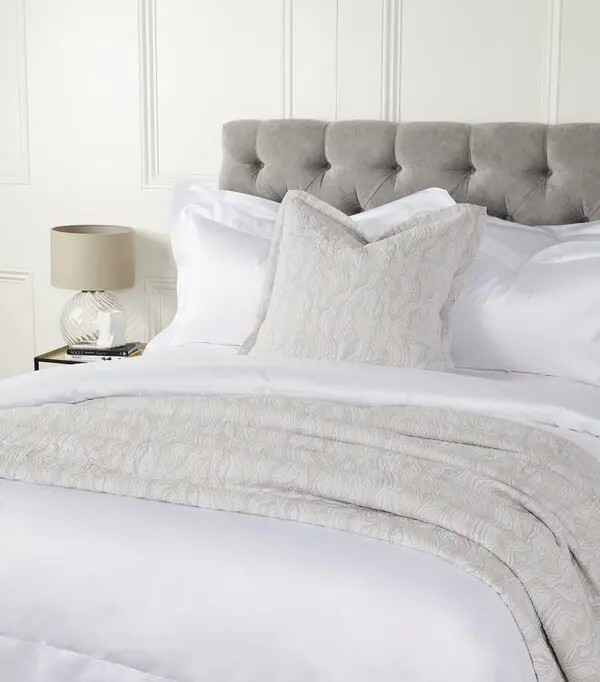CELSO DE LEMOS Bourdon Super King Flat Sheet - White