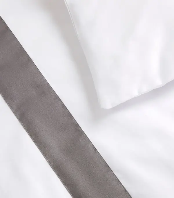 YVES DELORME Linea Platine Duvet Cover - Grey