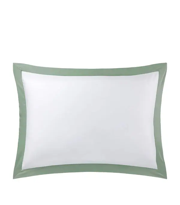 YVES DELORME Linea Verones Oxford Pillowcase - Green