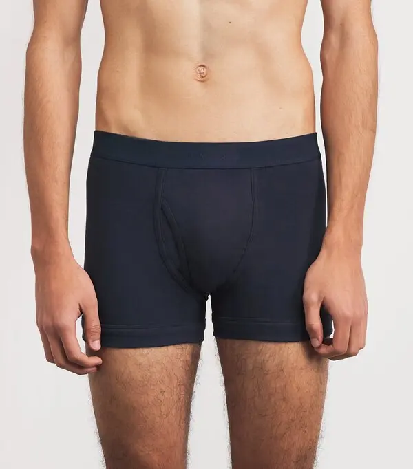 TOM FORD Stretch-cotton Logo Boxers - Navy