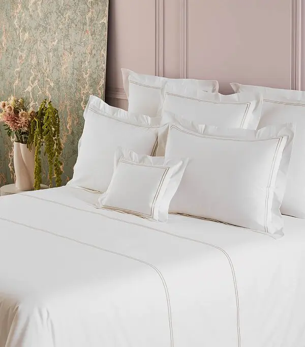 YVES DELORME Organic Cotton Duo Pierre Flat Sheet