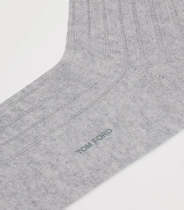 TOM FORD Cashmere-blend Ribbed Crew Socks