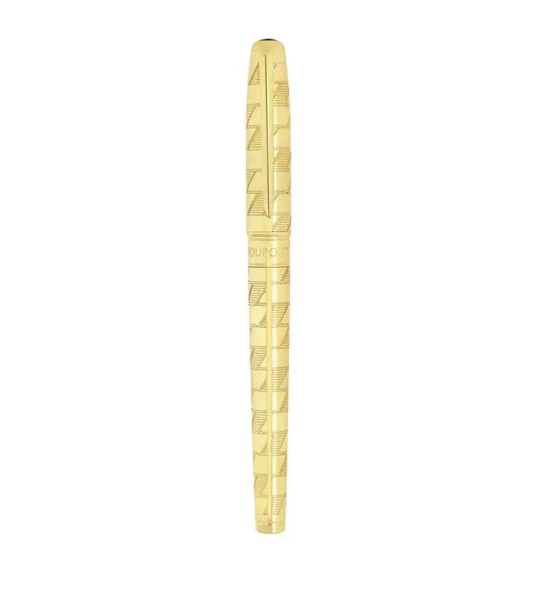 S.t. Dupont Large Line D Eternity Monogram 1872 Fountain Pen - Gold