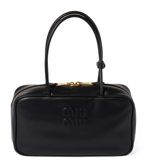 Miu Miu Leather Top-handle Bag - Black