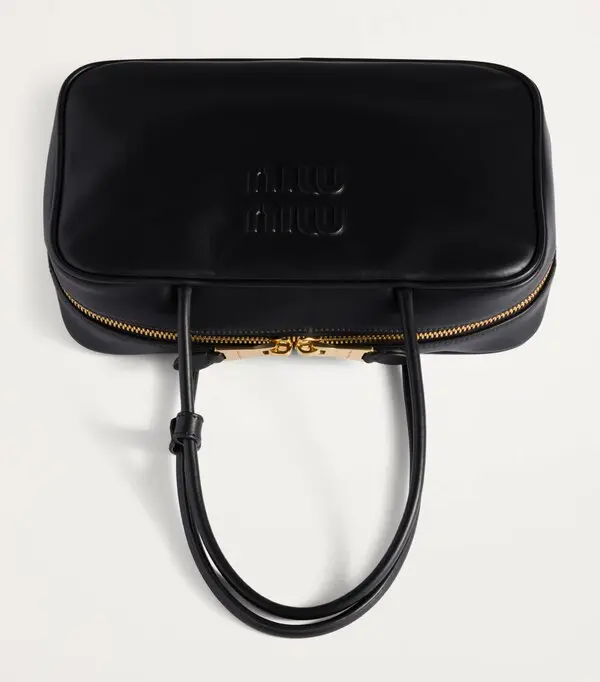 Miu Miu Leather Top-handle Bag - Black