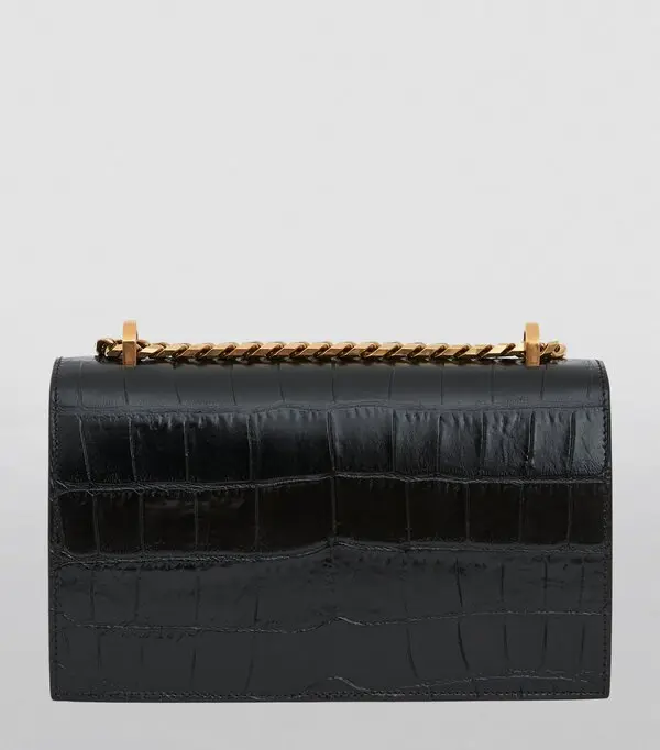Alexander McQueen Leather Jewelled Satchel - Black