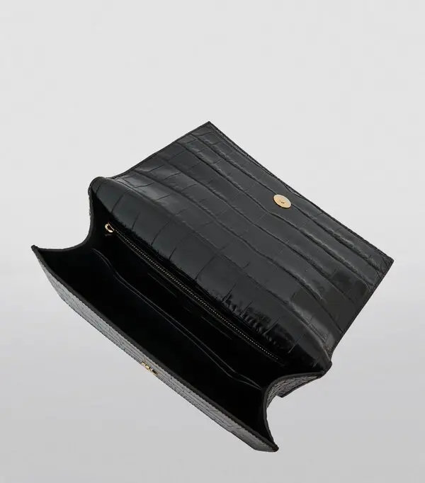 Alexander McQueen Leather Jewelled Satchel - Black