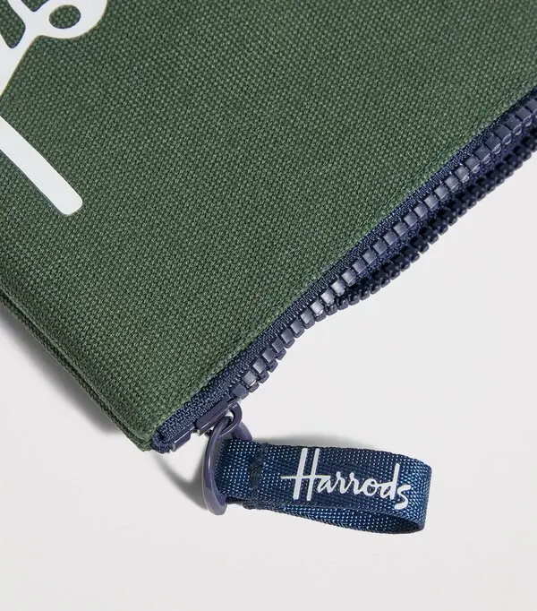 Harrods Logo Pouch - Green