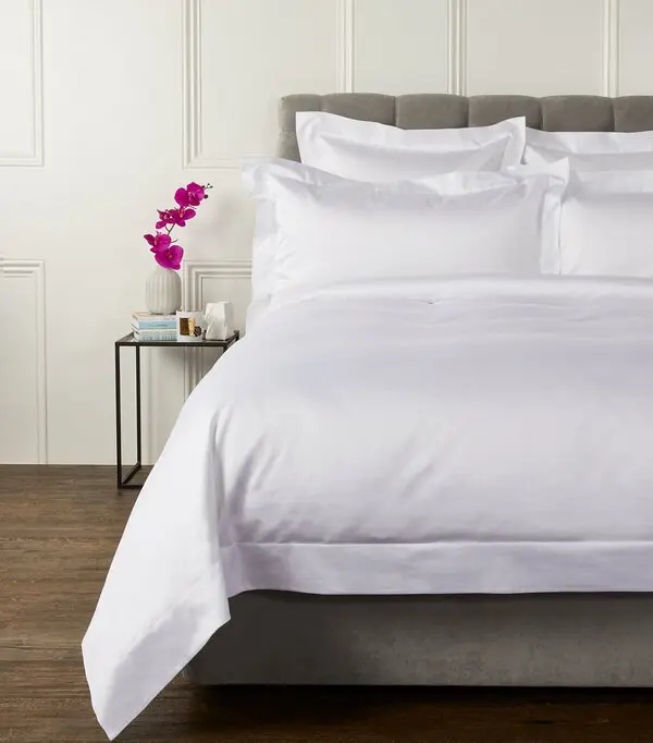 CELSO DE LEMOS Capela Super King Fitted Sheet - White