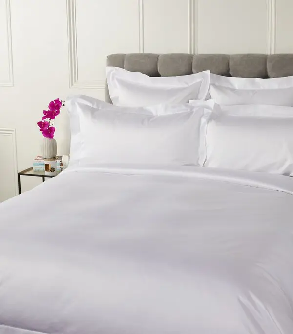 CELSO DE LEMOS Capela Super King Fitted Sheet - White