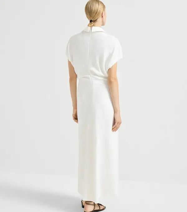 Brunello Cucinelli Twill Maxi Dress