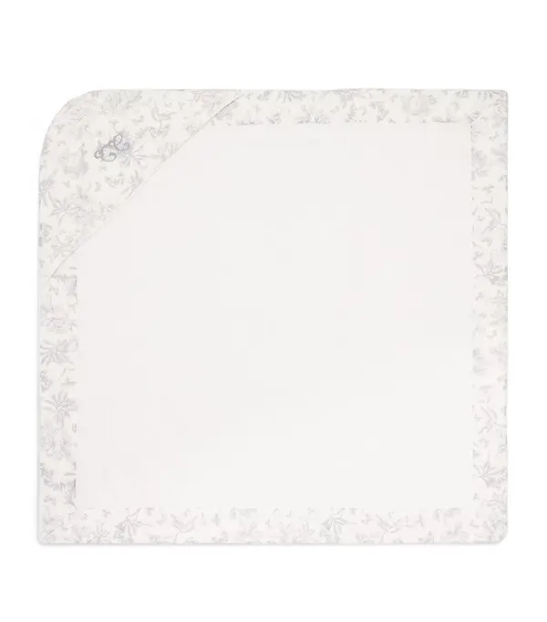 TARTINE ET CHOCOLAT Cotton Toile De Jouy Bath Cape - Grey