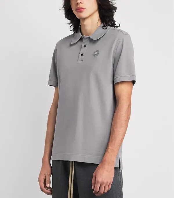 Canada Goose Logo Beckley Polo Shirt - Grey