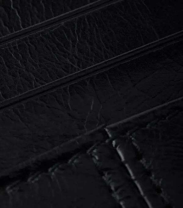 Prada Leather Card Holder - Black