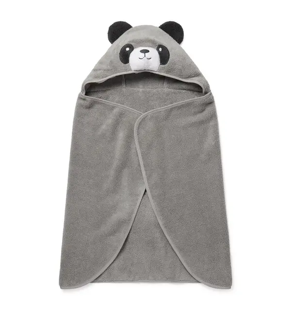 MORI Panda Hooded Towel - Grey