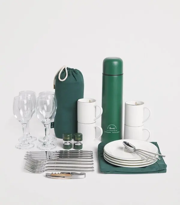 Harrods Fitted Picnic Basket For Four