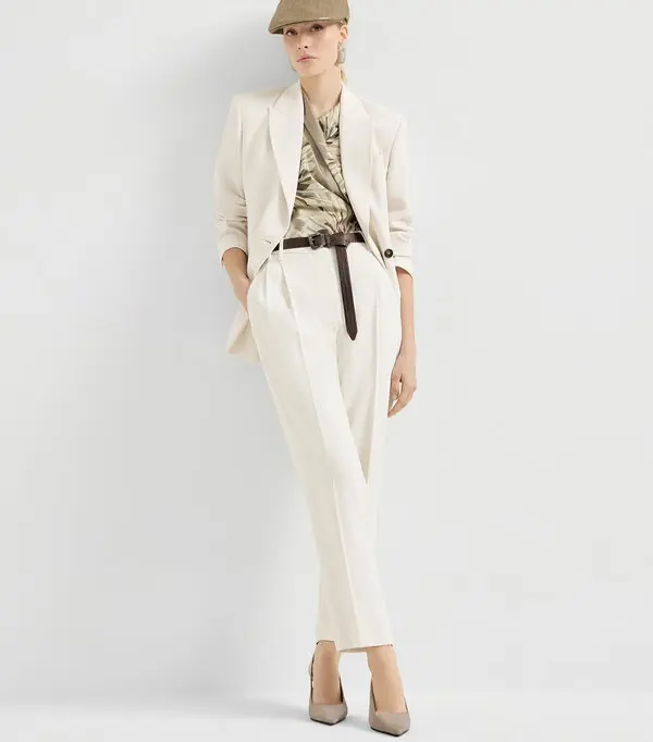 Brunello Cucinelli Suede Slingback Pumps