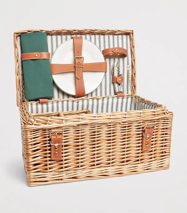 Harrods Fitted Picnic Basket For Two