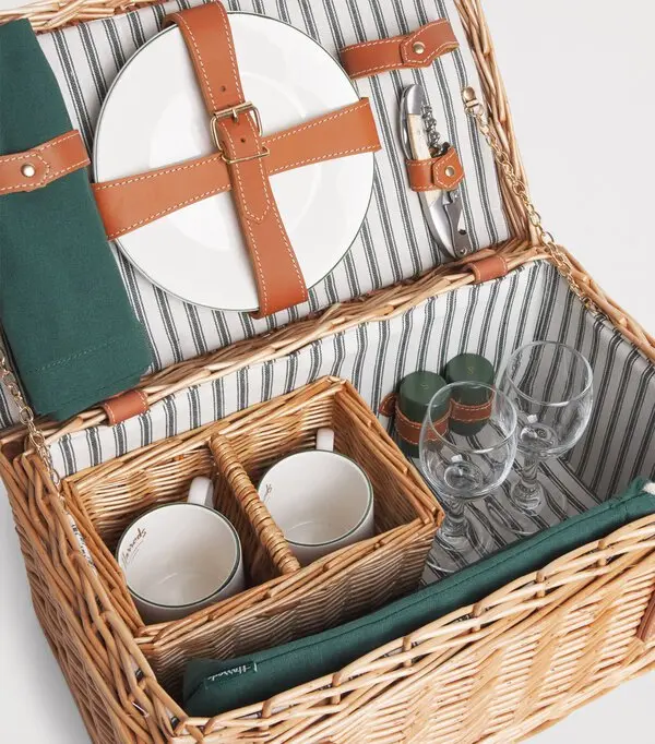 Harrods Fitted Picnic Basket For Two