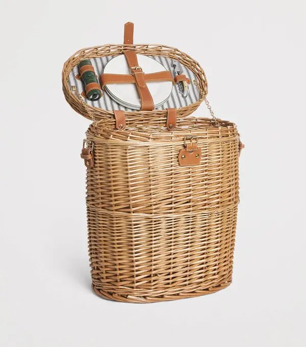 Harrods Fitted Champagne Picnic Basket For Two