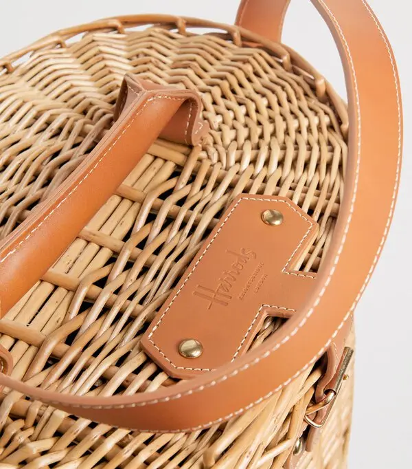 Harrods Fitted Champagne Picnic Basket For Two