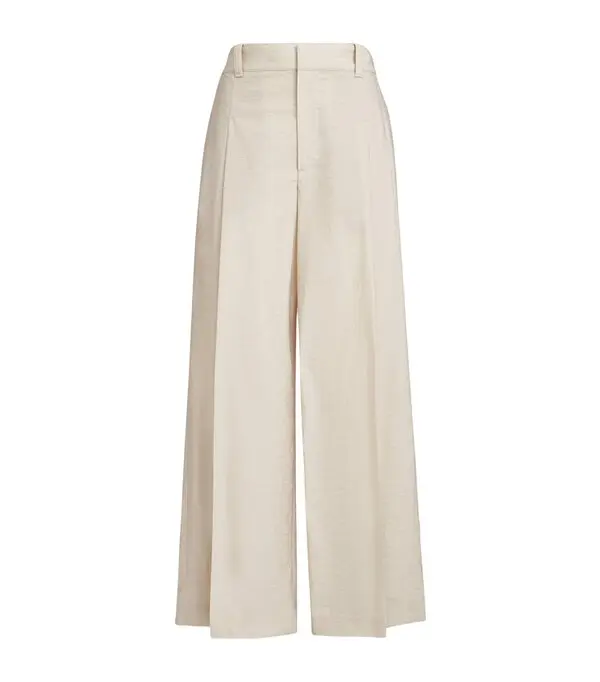 Brunello Cucinelli Cotton-blend A-line Trousers
