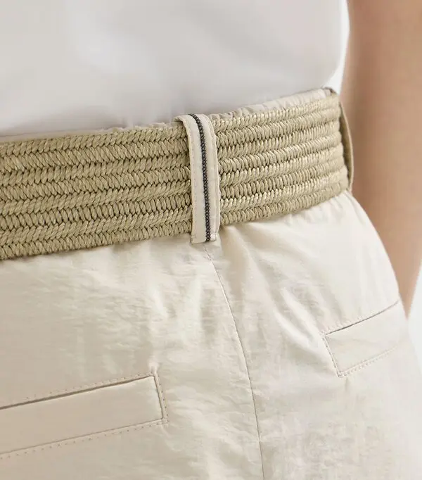 Brunello Cucinelli Cotton-blend A-line Trousers