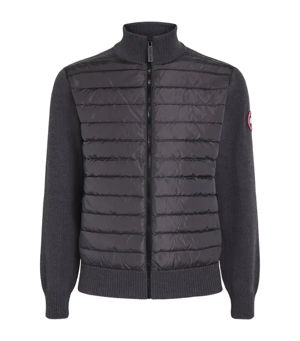 Canada Goose Down-merino Wool Hybridge Puffer Jacket - Grey