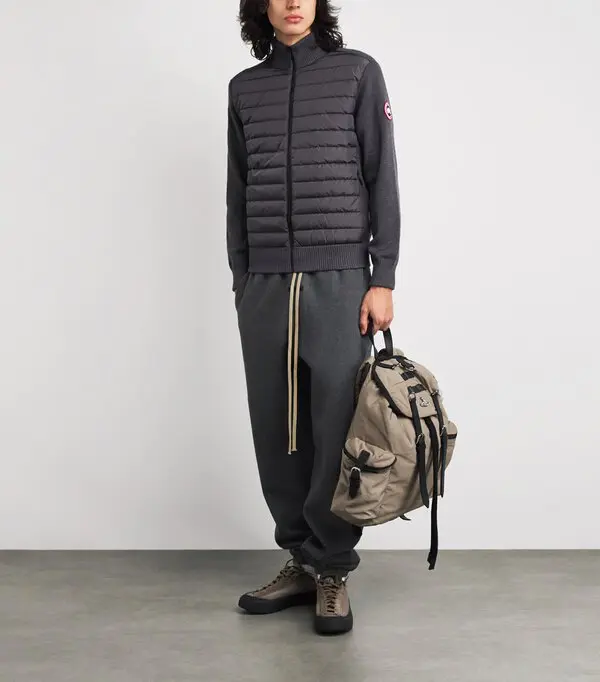 Canada Goose Down-merino Wool Hybridge Puffer Jacket - Grey