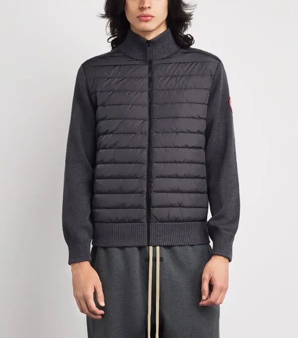Canada Goose Down-merino Wool Hybridge Puffer Jacket - Grey