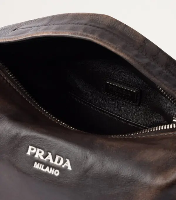 Prada Leather Cross-body Bag - Brown
