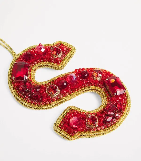 Tinker Tailor Embellished Letter S Ornament