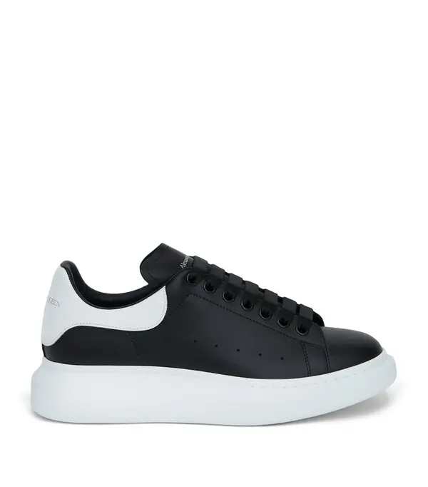 Alexander McQueen Leather Oversized Sneakers - Black