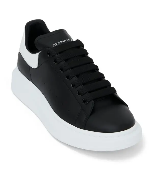 Alexander McQueen Leather Oversized Sneakers - Black