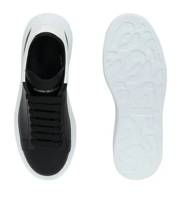Alexander McQueen Leather Oversized Sneakers - Black
