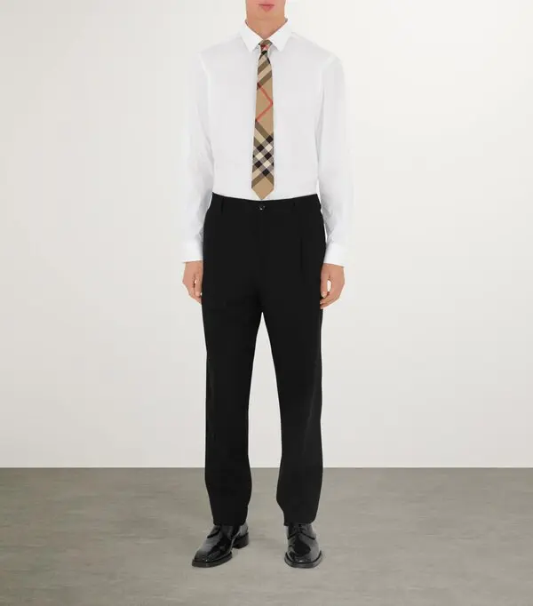 Burberry Silk Check Neck Tie - Beige