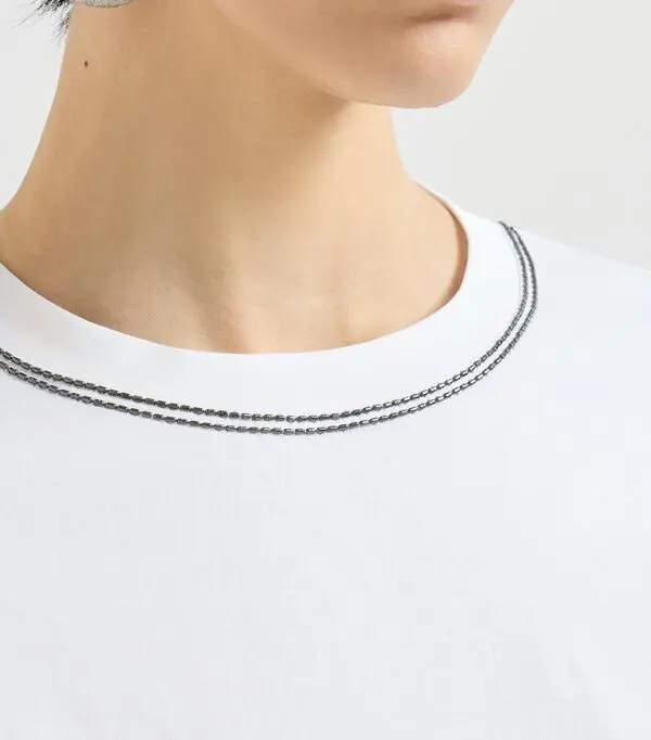 Brunello Cucinelli Cotton Beaded T-shirt
