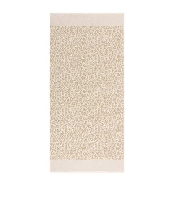 YVES DELORME Leopard Guest Towel