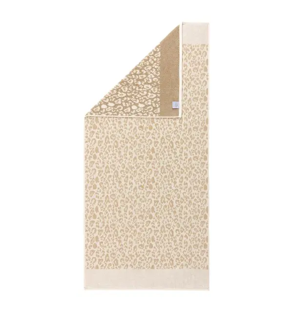 YVES DELORME Leopard Guest Towel